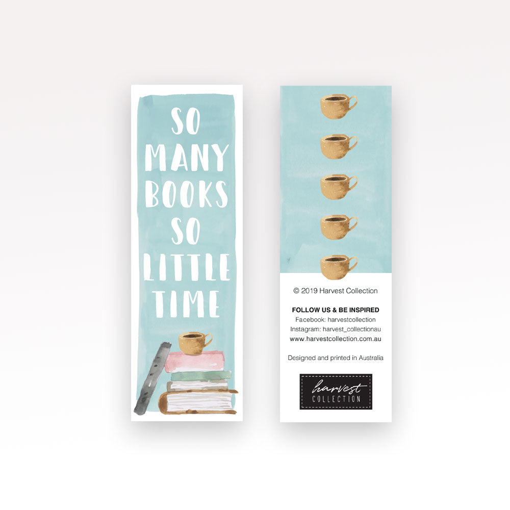 Bookmark So Many Books So Little Time – Harvest Collection AU