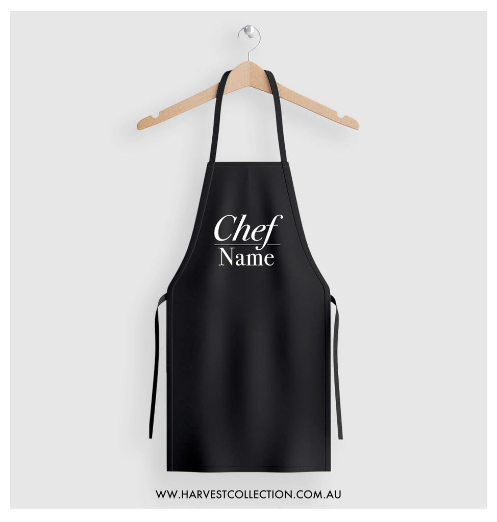 Personalised Apron - Chef Custom Name – Harvest Collection AU