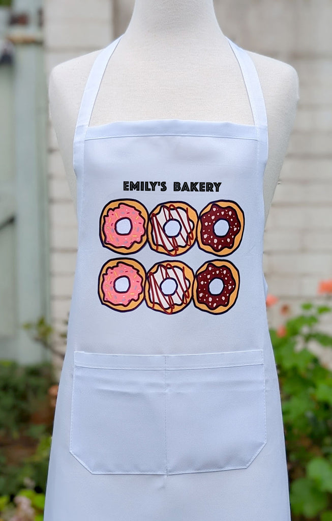Personalised Apron - Bakery Custom Name Donuts Dessert – Harvest ...